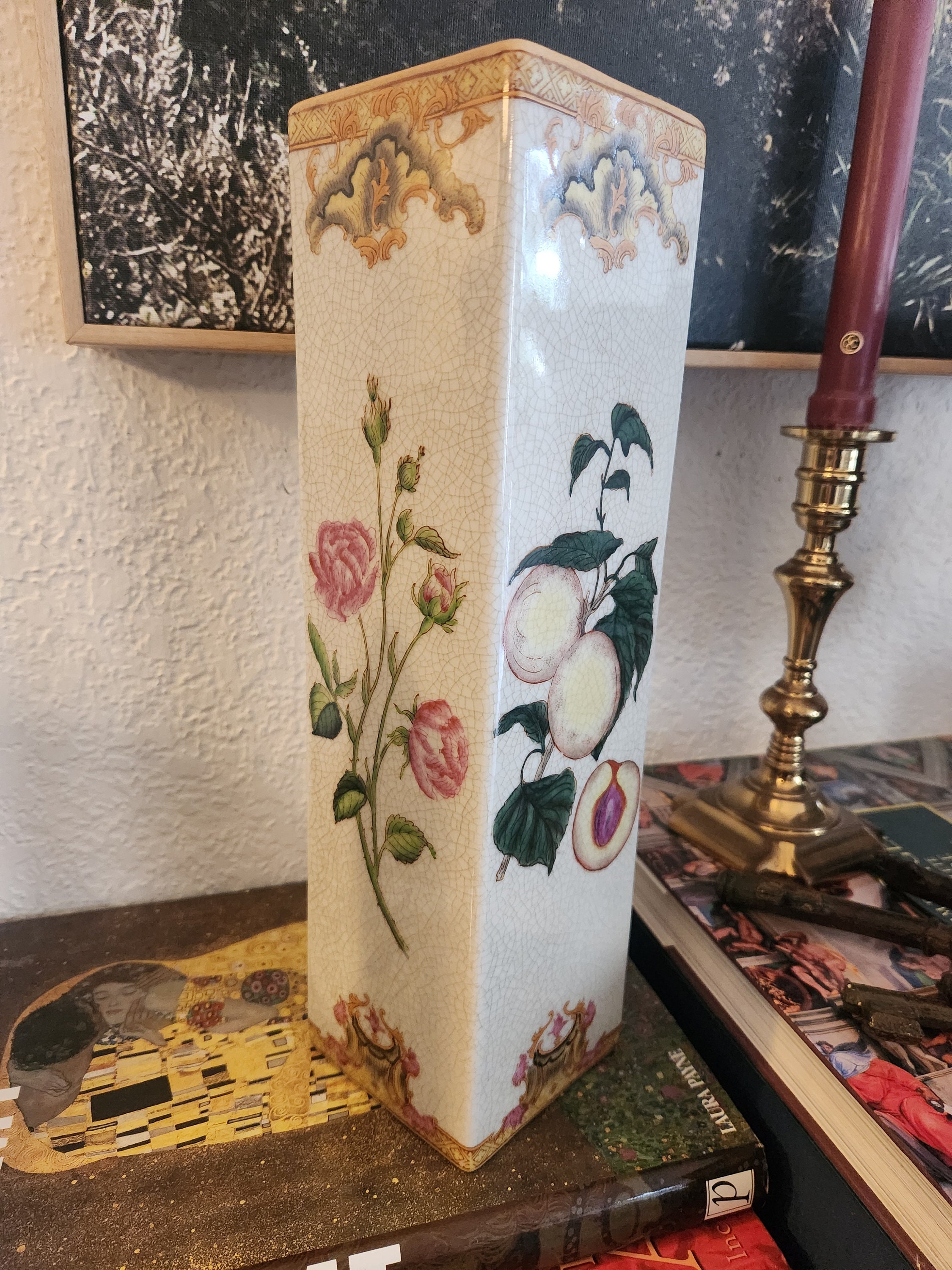 Stamped Tozai Home Square Chinoises Vase - Etsy