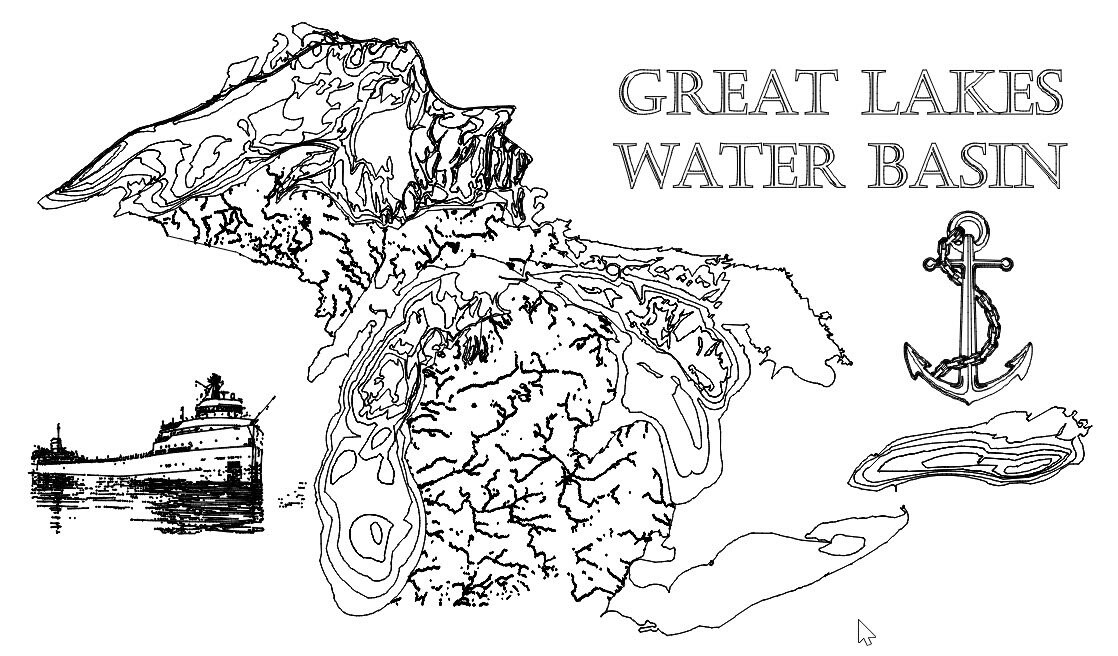 Michigan Great Lakes (with and W/o Ontario) Laser CNC Engrave / Cut ...