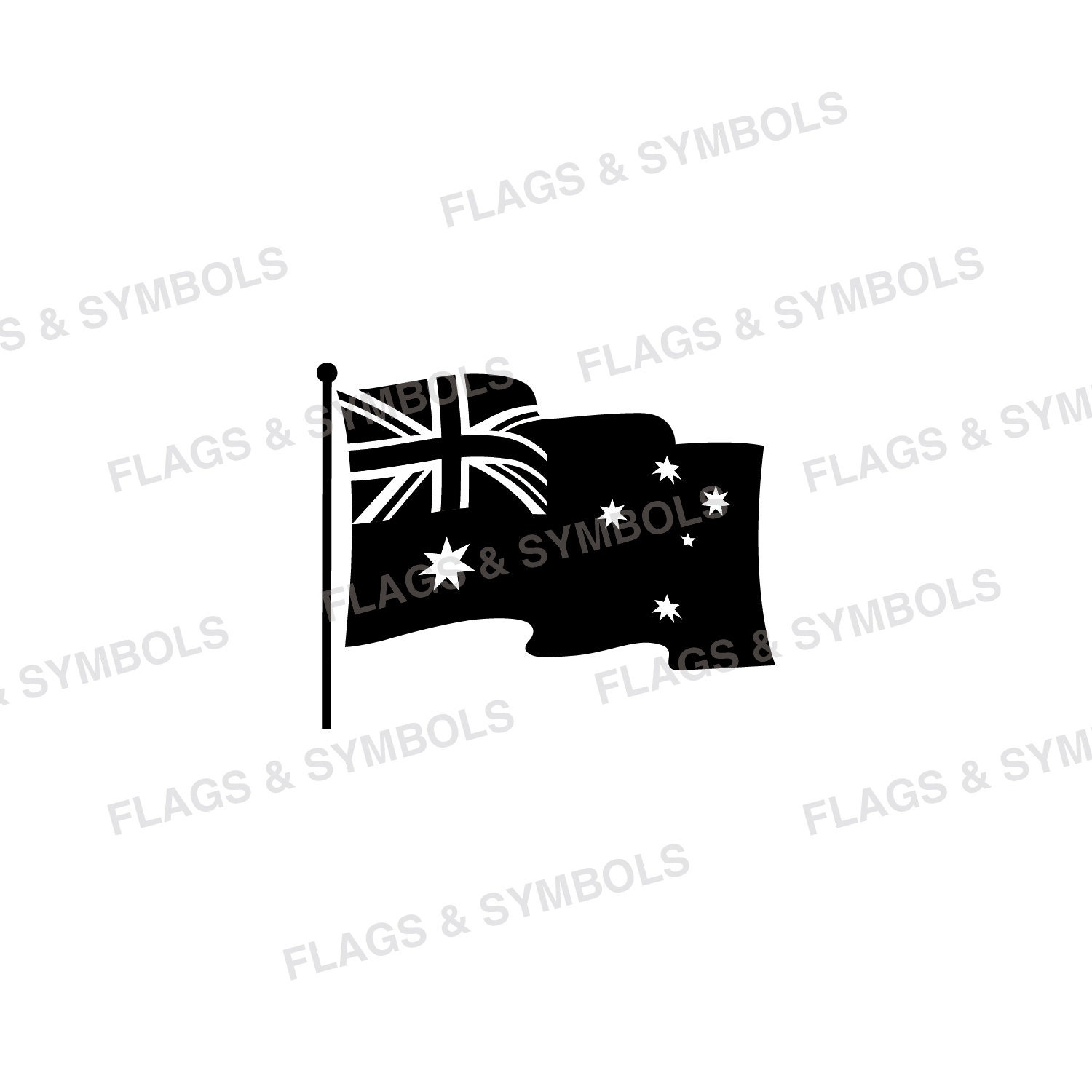 Australia Flag Transparent. Australia Flag Wavy Vector. Australia Flag ...