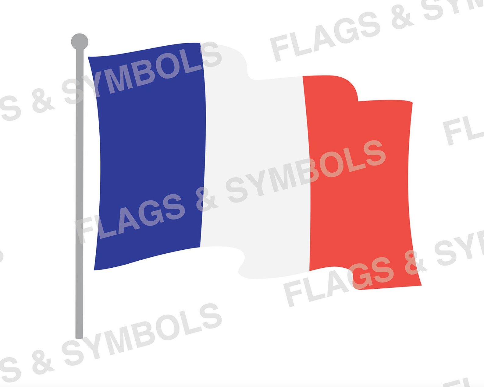 France Flag Vector. France Flag Download. France Flag Wavy Vector ...