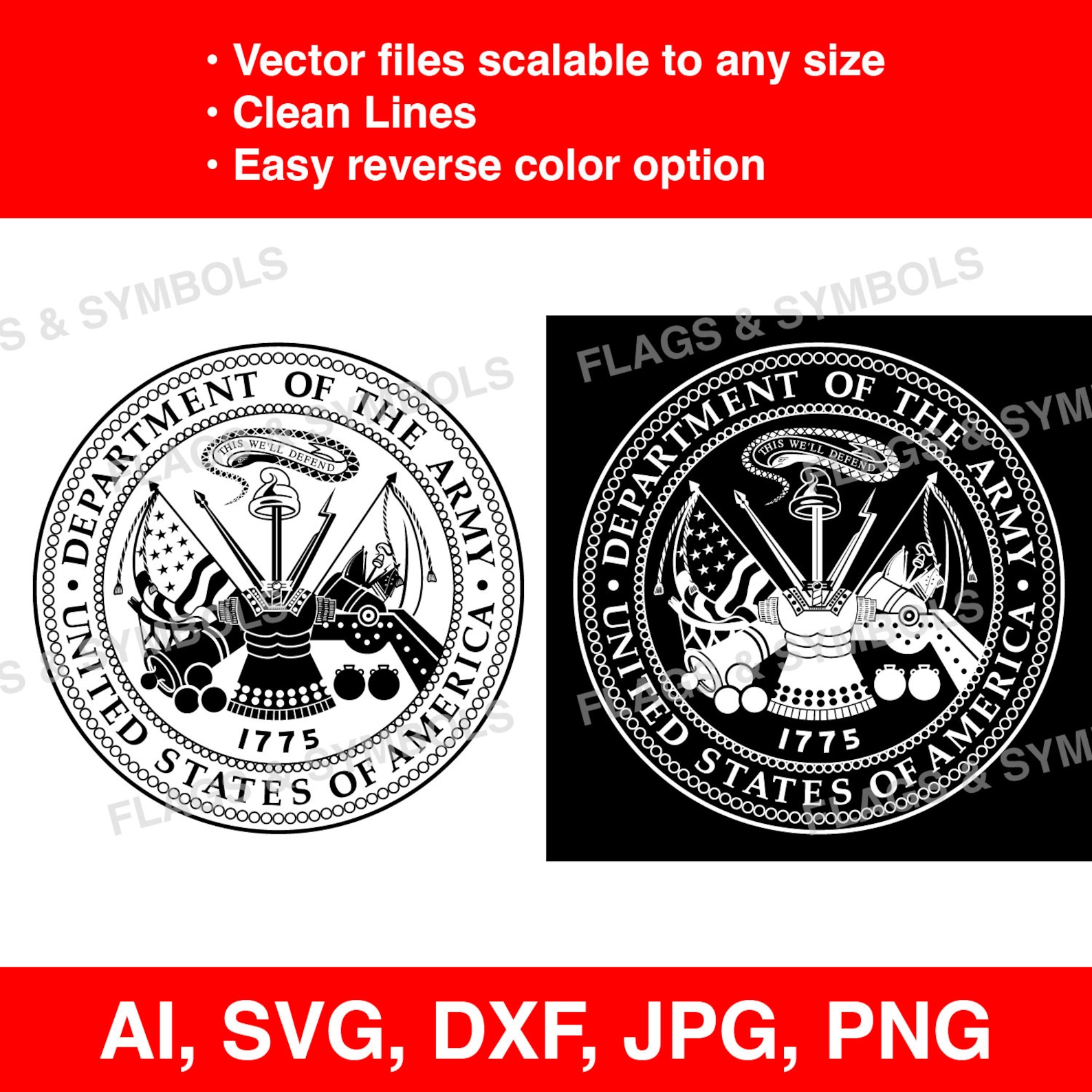 Department of the Army Seal Logo. US Army Seal Logo. Seal of the Army ...