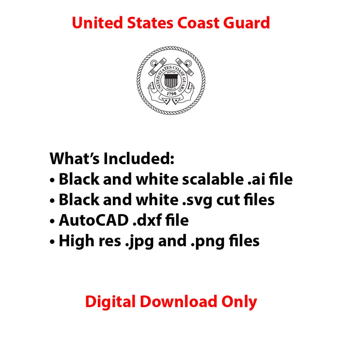 United States Coast Guard Logo. US Coast Guard Logo. US Coast Guard ...