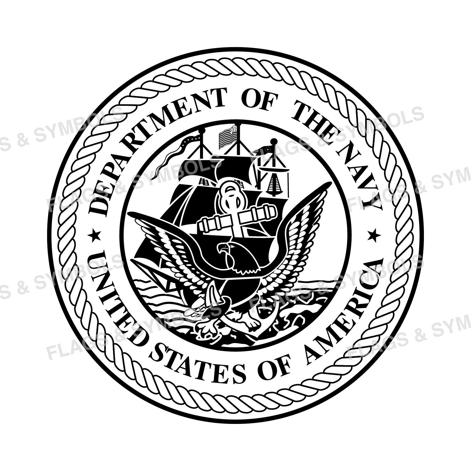 Department of the Navy Seal Logo. US Navy Seal Logo. Seal of the Navy ...