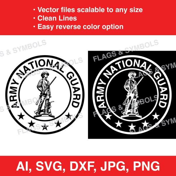 Army National Guard Logo - Etsy