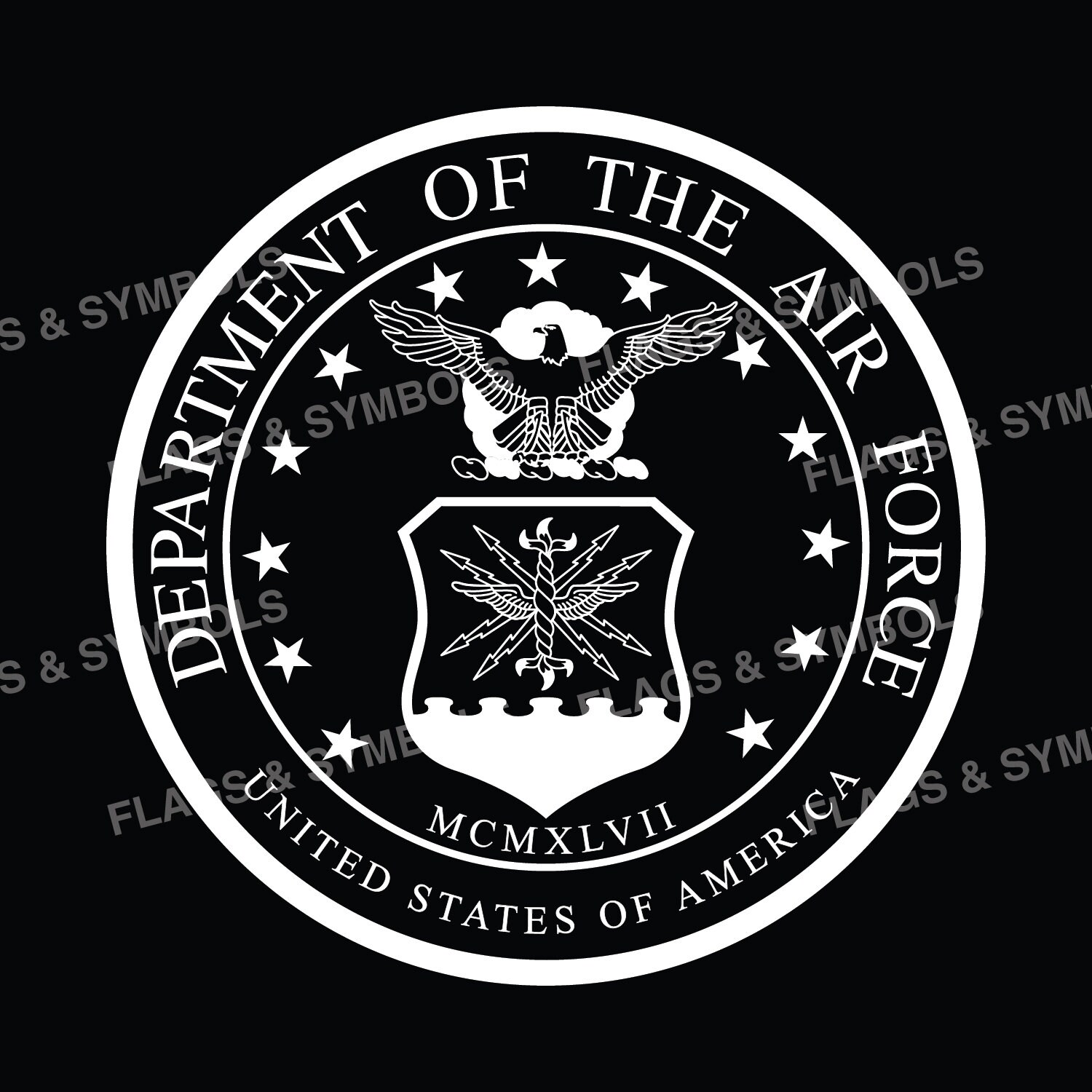 Department of the Air Force Logo. US Air Force Logo Vector. US Air ...