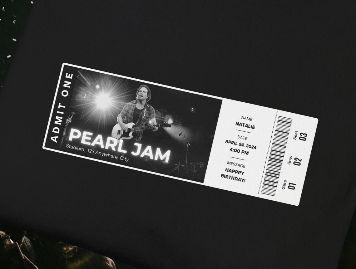 Customized Concert T-shirt, Personalized Concert Tee, Custom Concert ...