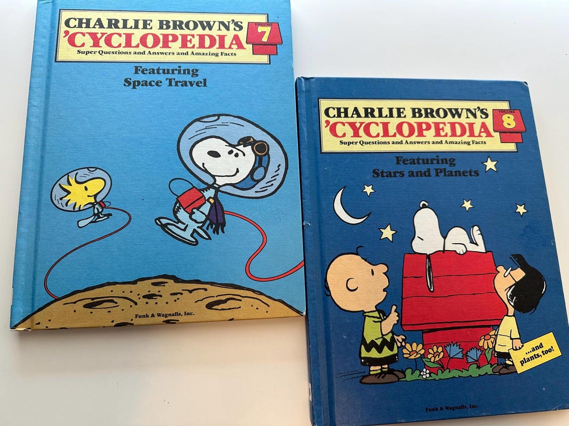 Vintage CHARLIE Brown's 'cyclopedia 1980's Edition Super Questions ...
