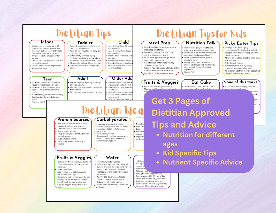 Dietitian Menu Planner With Nutrition Advice | Healthy Menu Planning ...