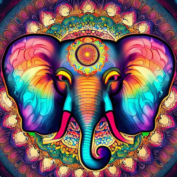 Elephant Mandala - Etsy