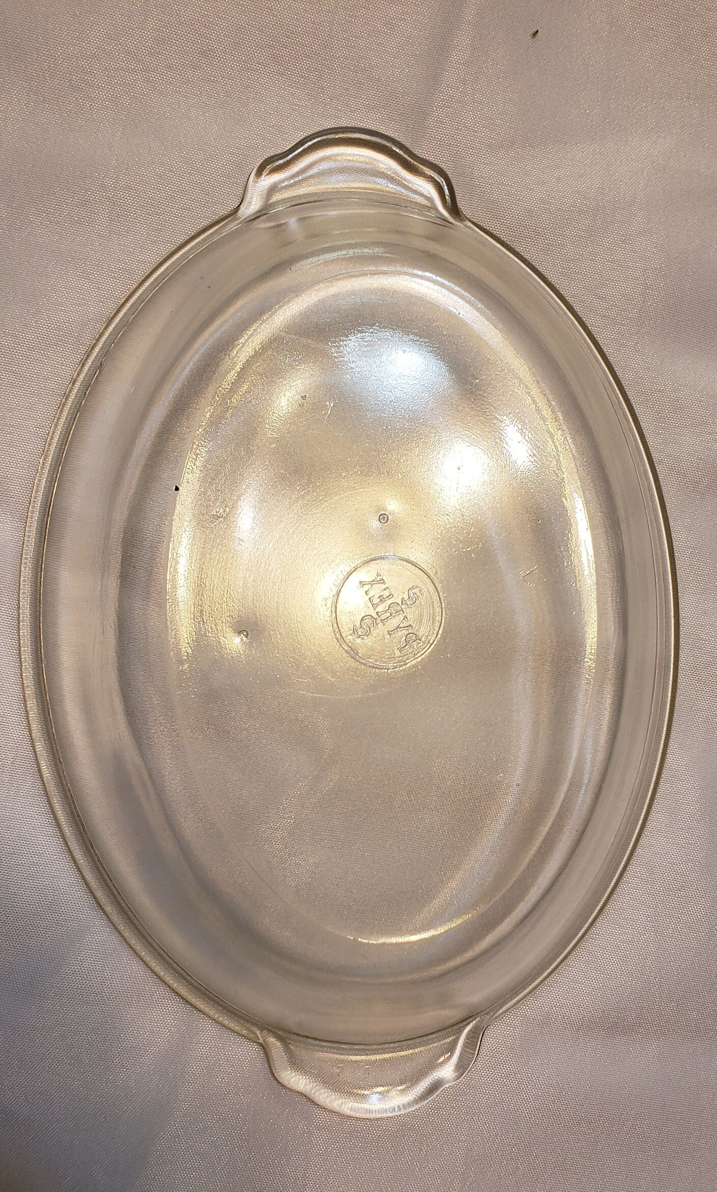 Antique Pyrex Original Dollar Sign Stamp Pre-1919 Oval Au Gratin Dish ...