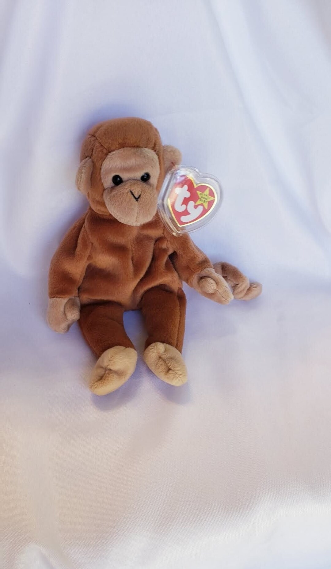 TY Beanie Baby - BONGO the Monkey. Style # 4067. Aug. 16, 1995 on ...