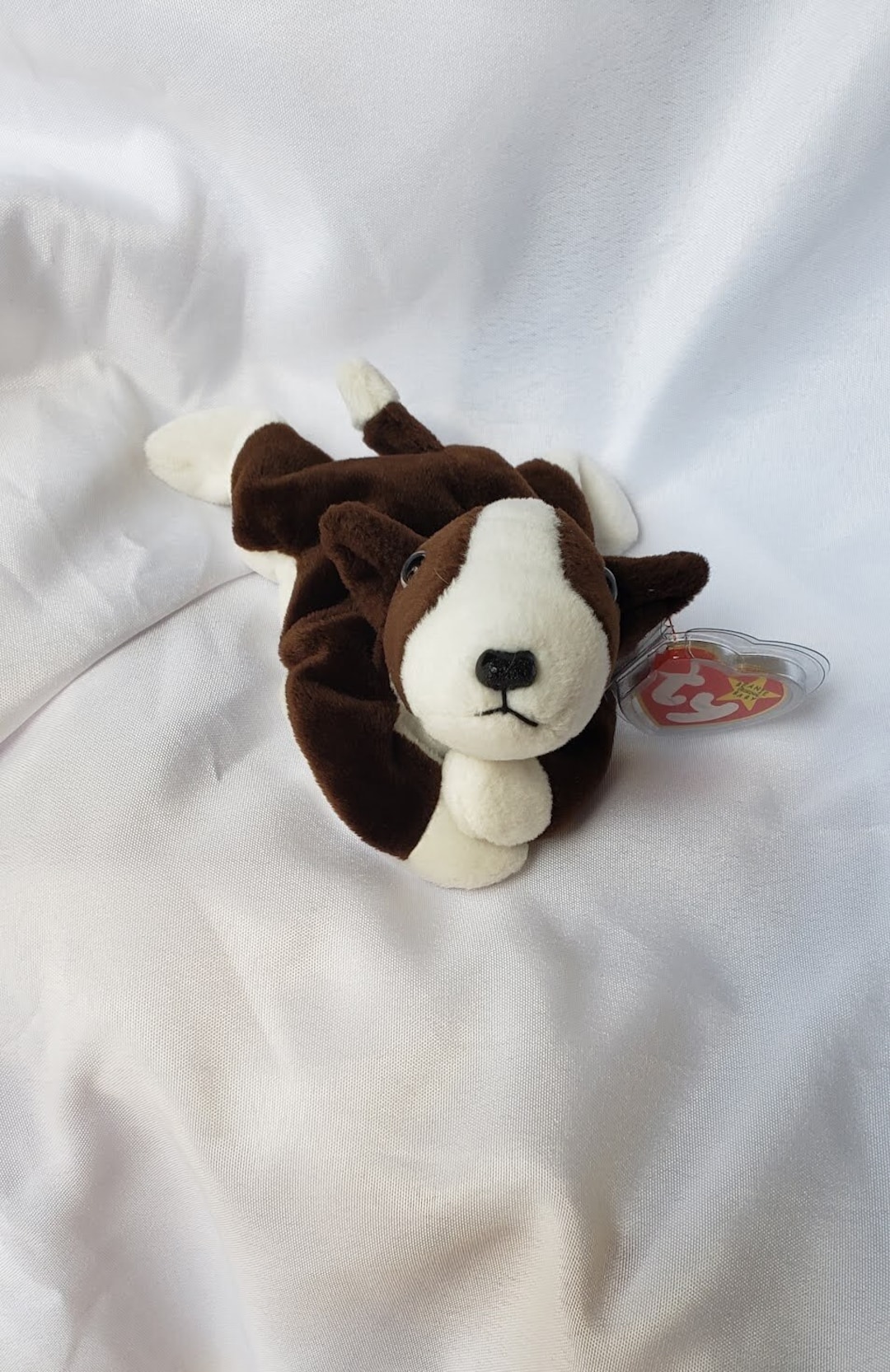 Ty Beanie Baby “bruno” the Bull Terrier Dog Plush. 1997. Vintage. - Etsy