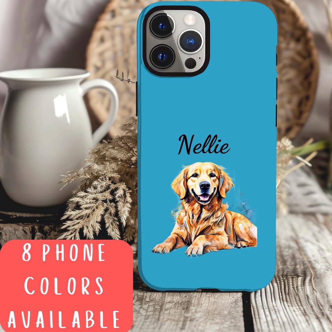 Custom Pet Phone Case Using Pet Photo + Name Custom Dog Phone Case ...