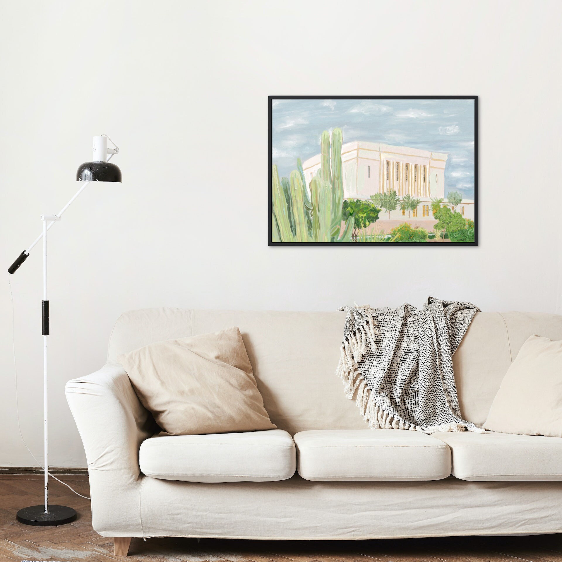 Mesa Temple | Digital DOWNLOAD | Temple Oil Painting | Wall Art Print ...