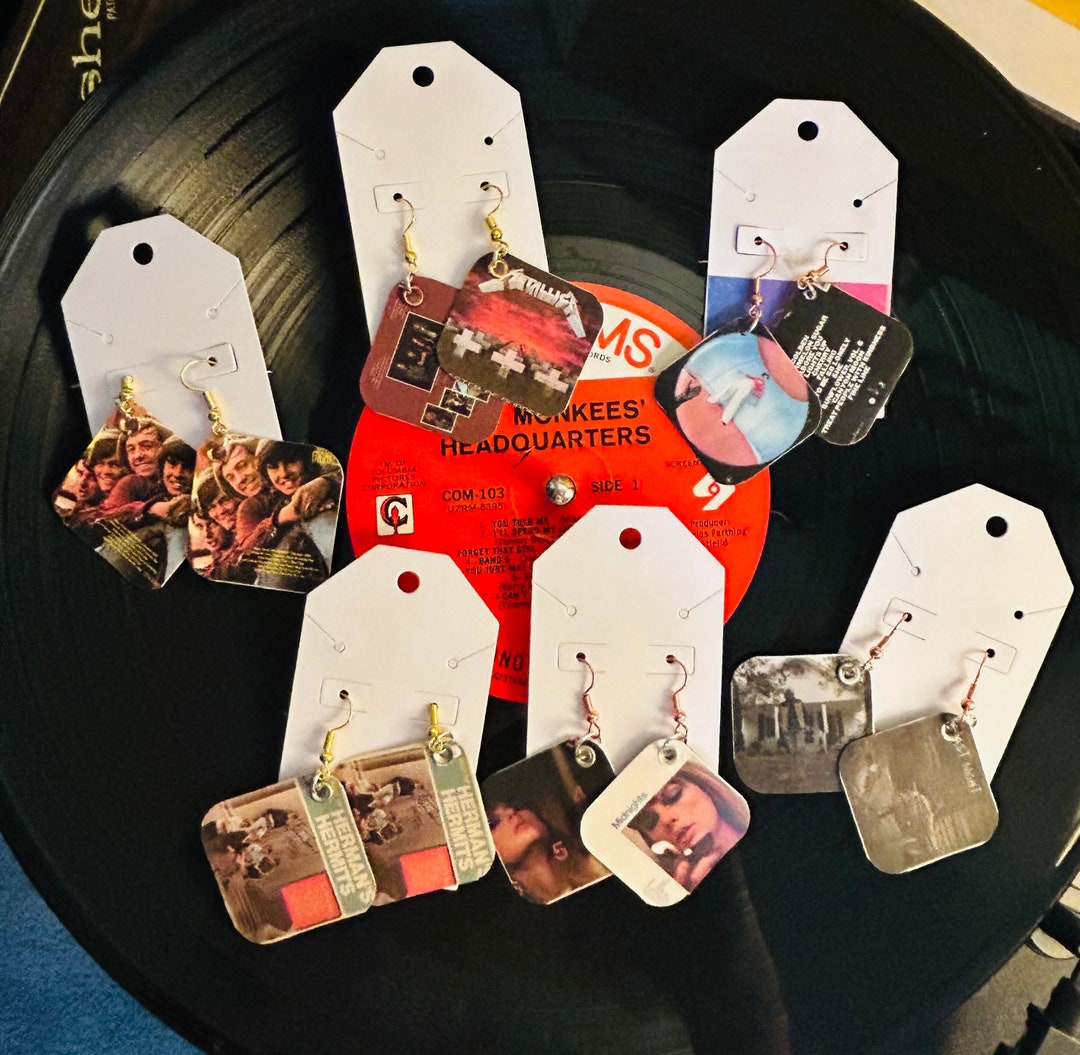 Custom Album Cover Earrings - Etsy