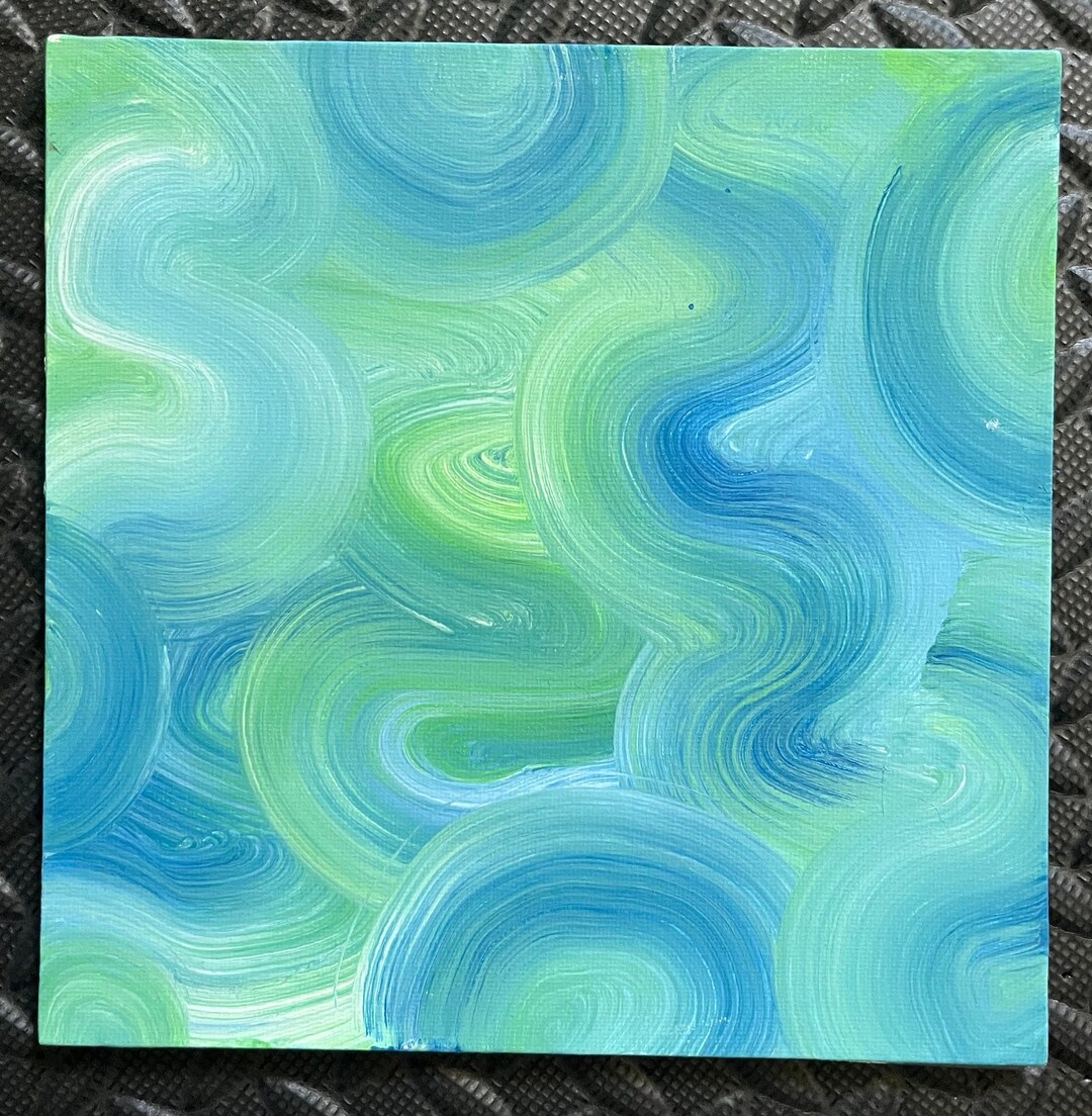 Abstract Swirl Painting (made to Order) - Etsy