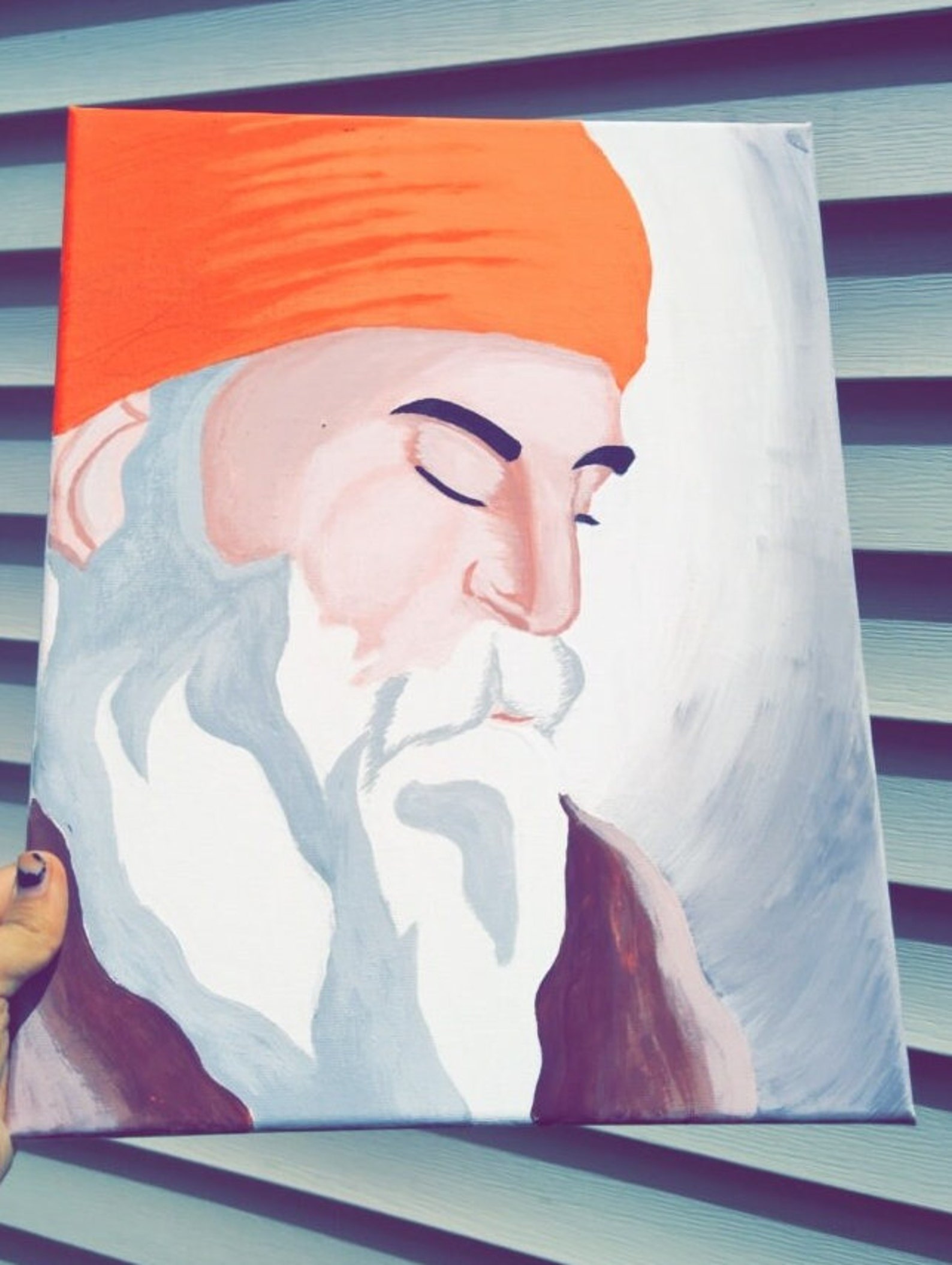 Guru Nanak Dev Ji Acrylic Painting - Etsy
