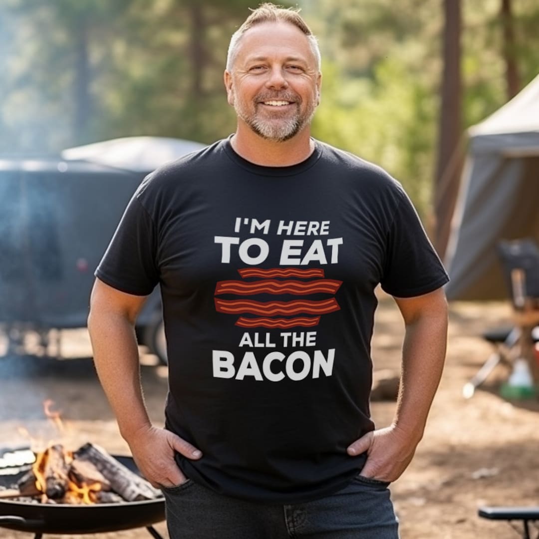 Eat All the Bacon Tees, Bacon Lover Gift, Bacon T Shirt, Bacon Shirt ...