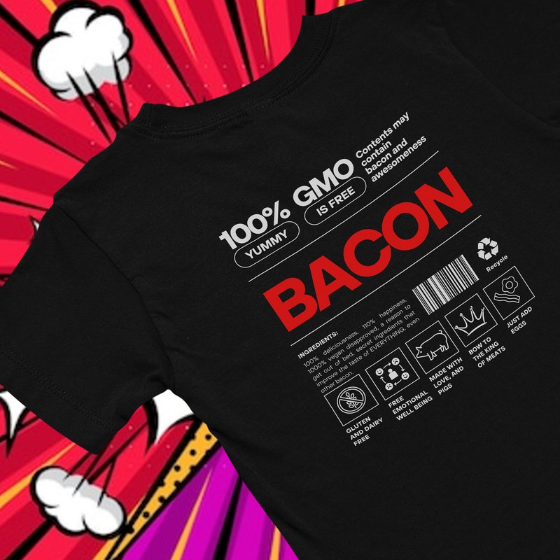 Bacon T Shirt - Etsy