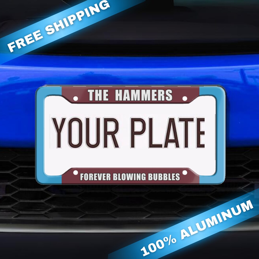 West Ham License Plate, the Hammers, West Ham Christmas, Gift for West ...