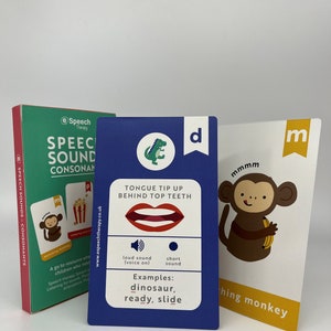 Speech Sounds Consonants Cards - Pack of Flashcards by Ella ...
