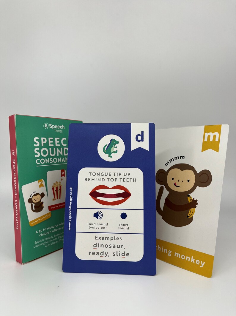 Tarjetas de consonantes y sonidos del habla: paquete de tarjetas ...