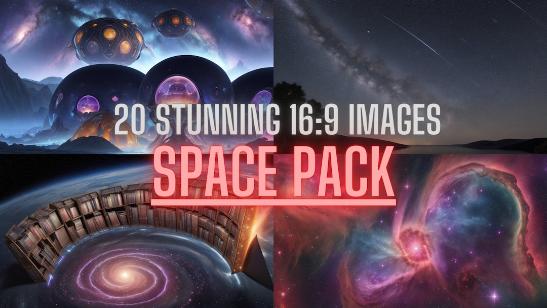 20 Pack Space AI Art Collection - Space Pack - Etsy