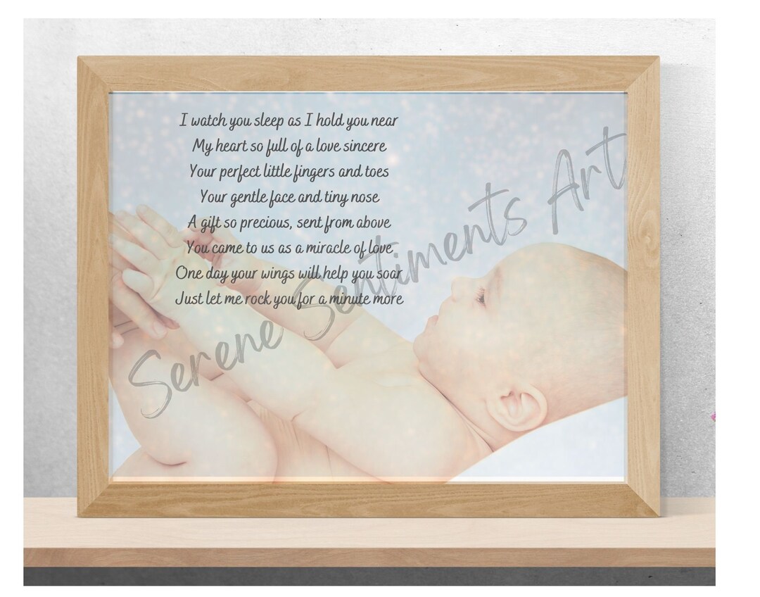 New Baby Poem - DIGITAL DOWNLOAD - Etsy