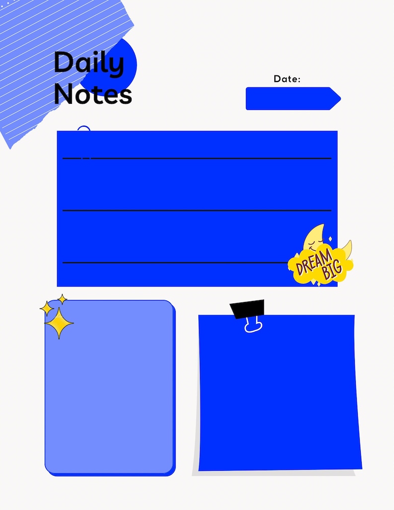 Printable Daily Notes - Etsy