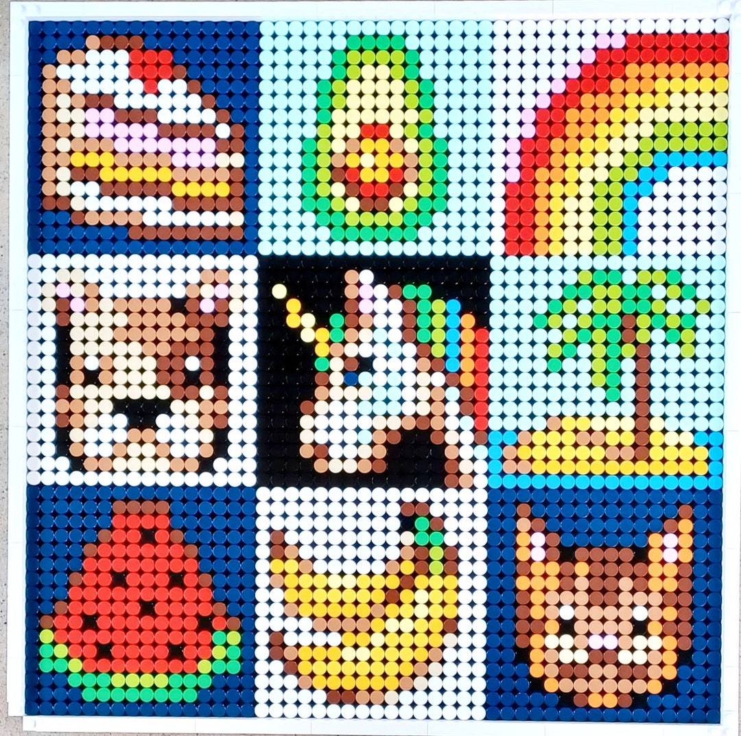 LEGO 21226 Art Set. Assembled Artwork of LEGO Pieces Can Be Taken Apart ...