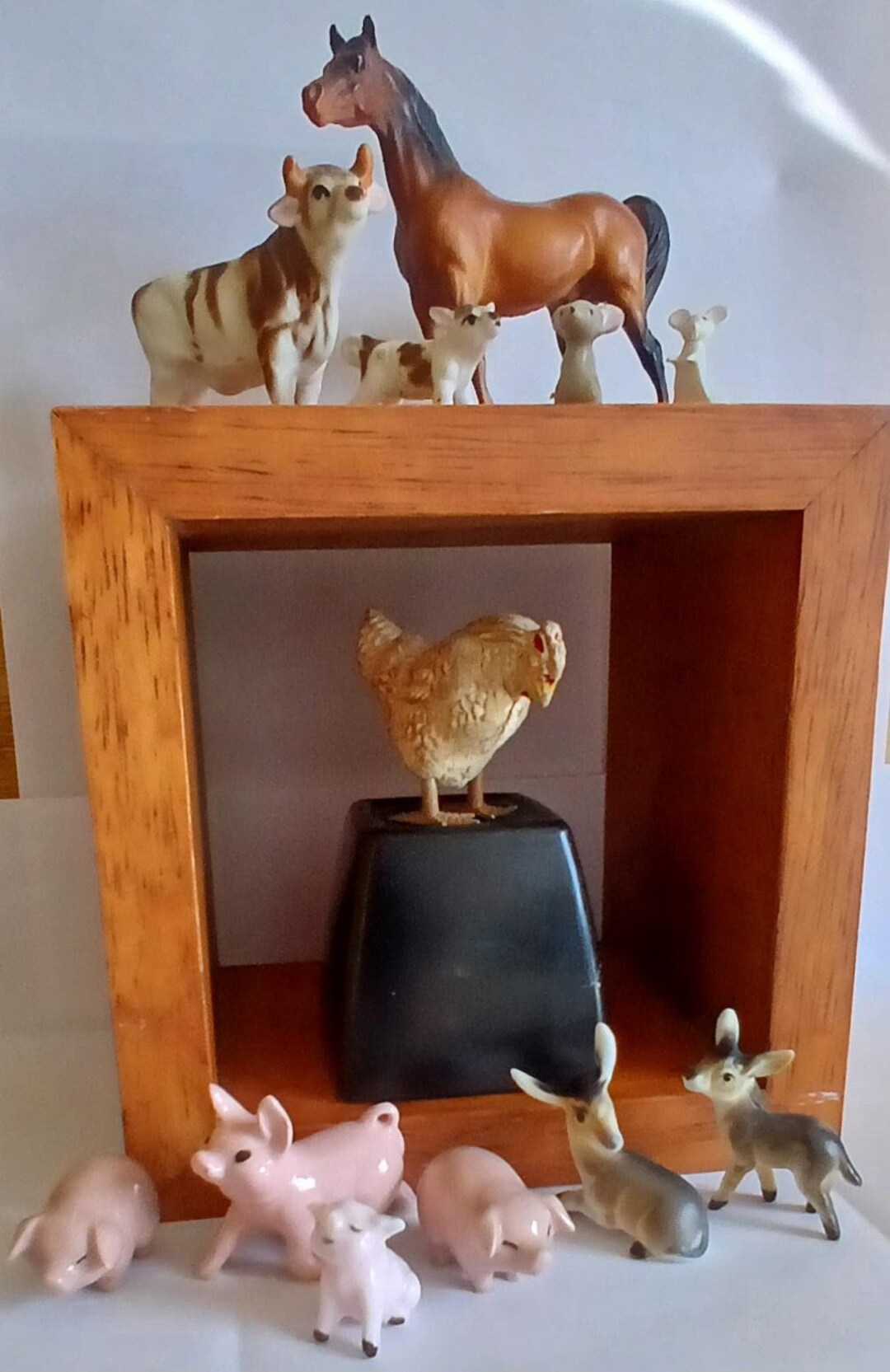 Miniature Farm Animals. Set of 12 Creatures From Breyer Mold Horse to ...