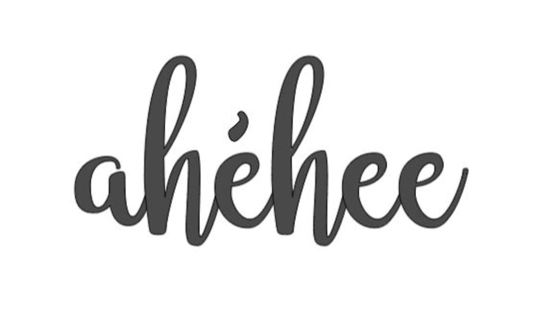 Navajo Word Ahehee Thank You Lowercase - Etsy