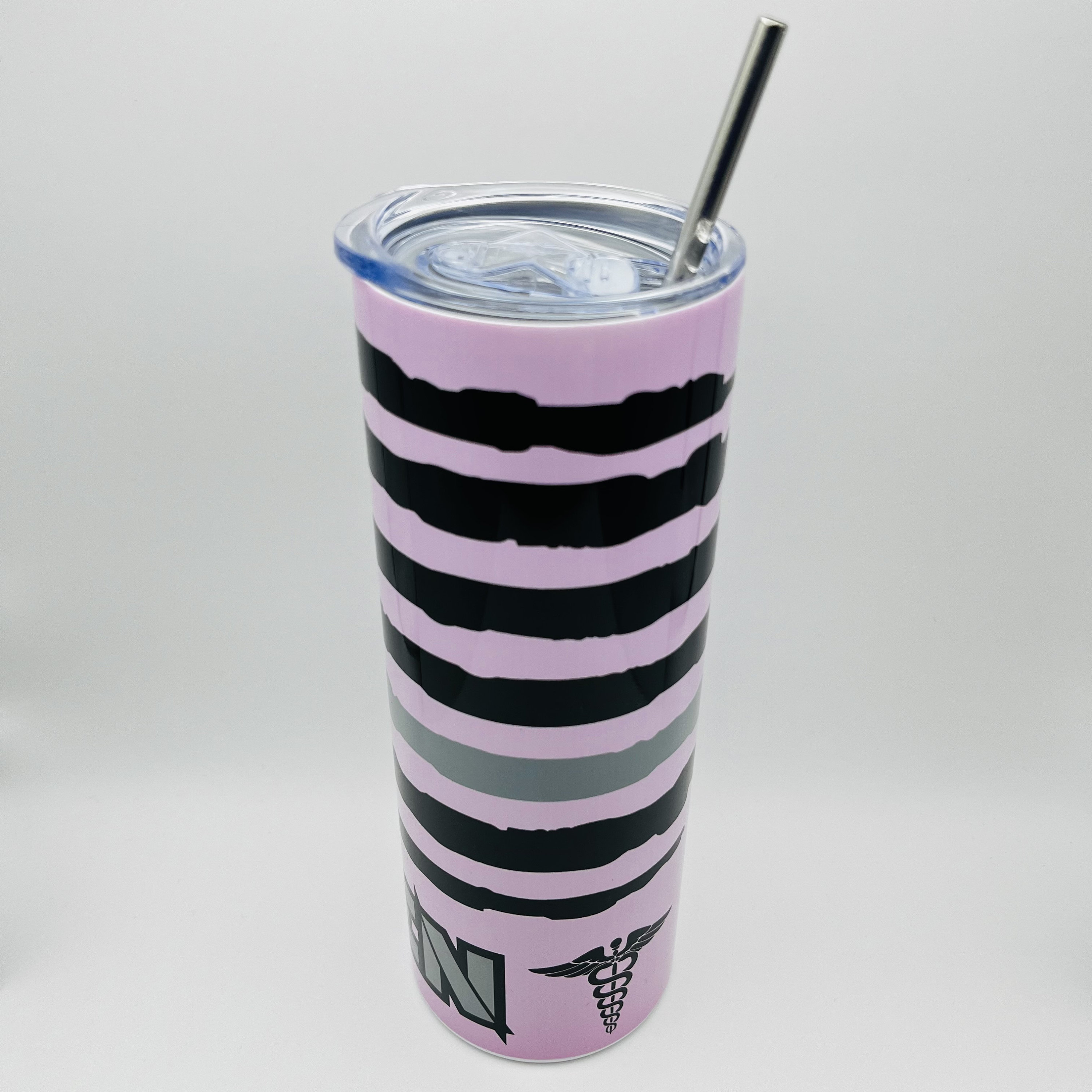 Medical Correctional Flag, Pink, Personalized Name, 20oz Insulated ...