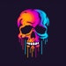Rainbow Skull Clipart, Vibrant Skull Illustrations, PNG and SVG ...