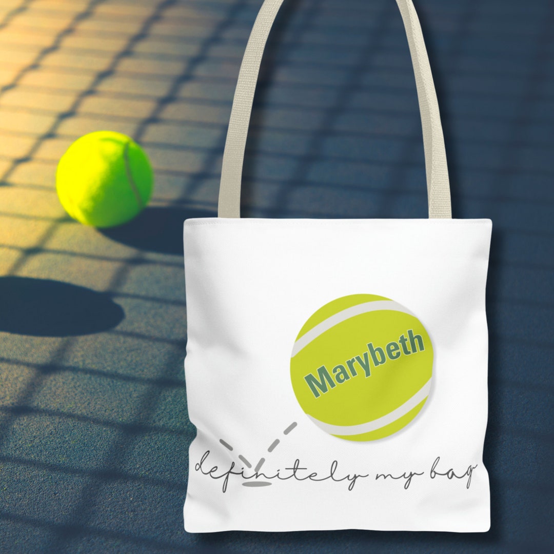 Customized Tennis Bag, Cute Tennis Gift for Tennis Players, Stylish Fun ...