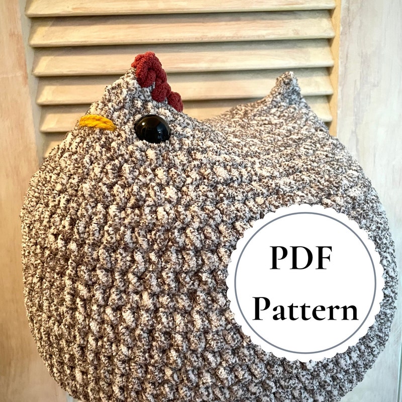 Crochet Large Chicken Pattern - Etsy