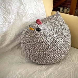 Giant Chubby Chicken Crochet PDF Pattern No Sew Beginner Friendly ...