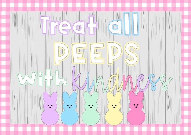 Spring Bulletin Board | March/april Bulletin Board | Treat All Peeps ...