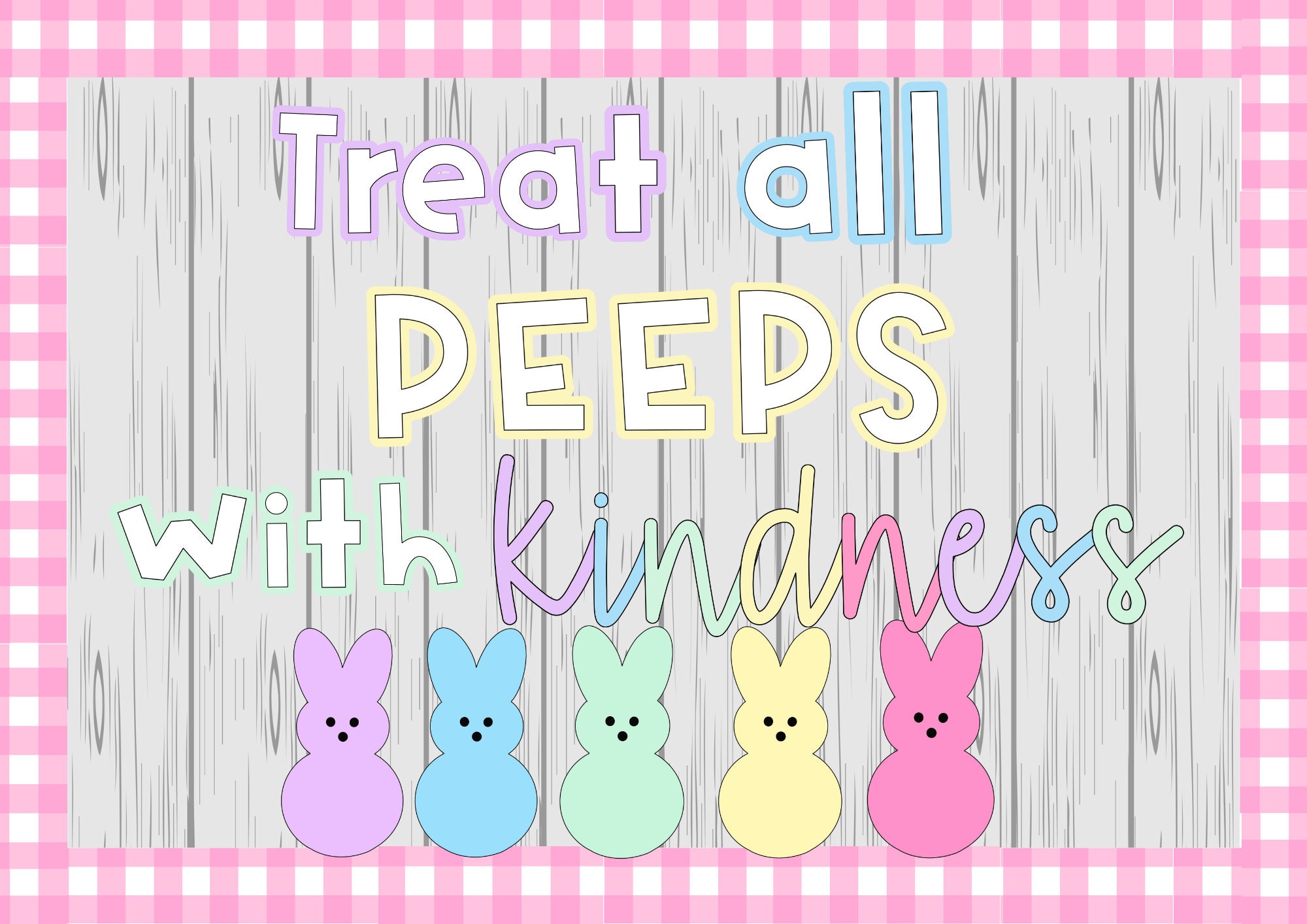 Spring Bulletin Board | March/april Bulletin Board | Treat All Peeps ...