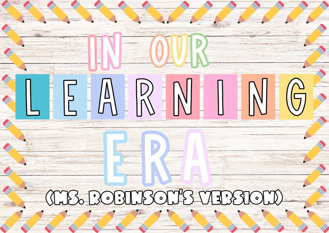 Bulletin Board-in Our Learning Era - Etsy