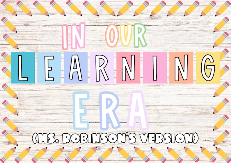 Bulletin Board-in Our Learning Era - Etsy