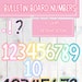Pretty in Pastel Bulletin Board Numbers and Punctuation | Number and ...