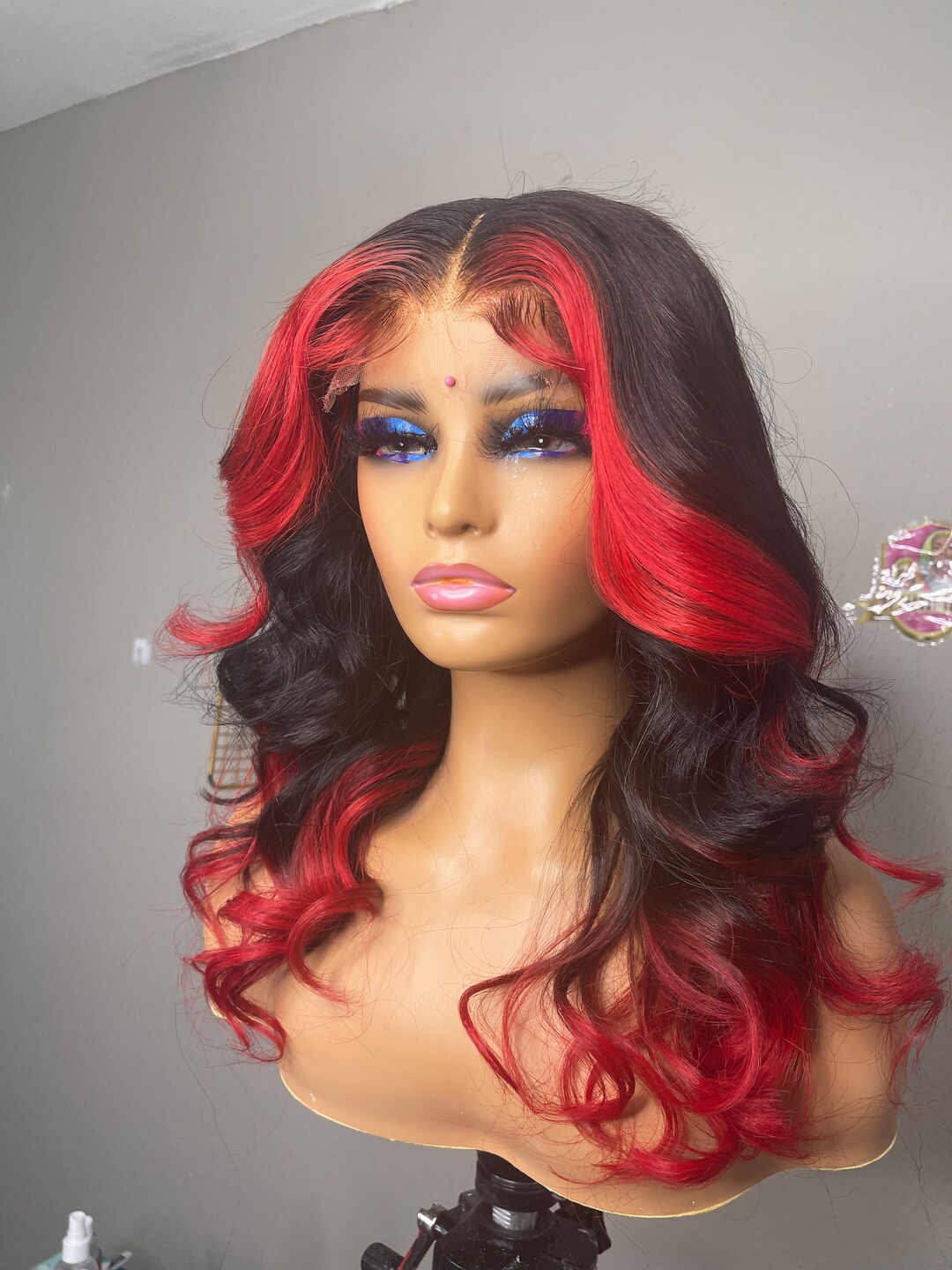 Raina Glueless Handmade Wig HD Closure 5x5 HD Lace Red Brand New Ready ...