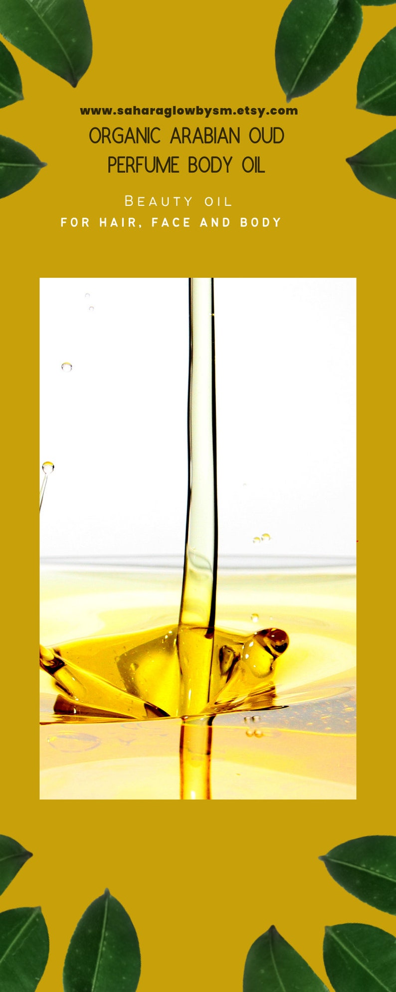 OUD - Organic Arabian Oud Body Oil - Etsy