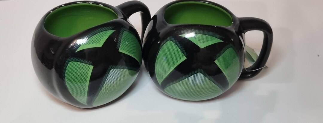 Licensed 3D Xbox Microsoft Controller Tea Coffee Mug Green & Black Mug ...