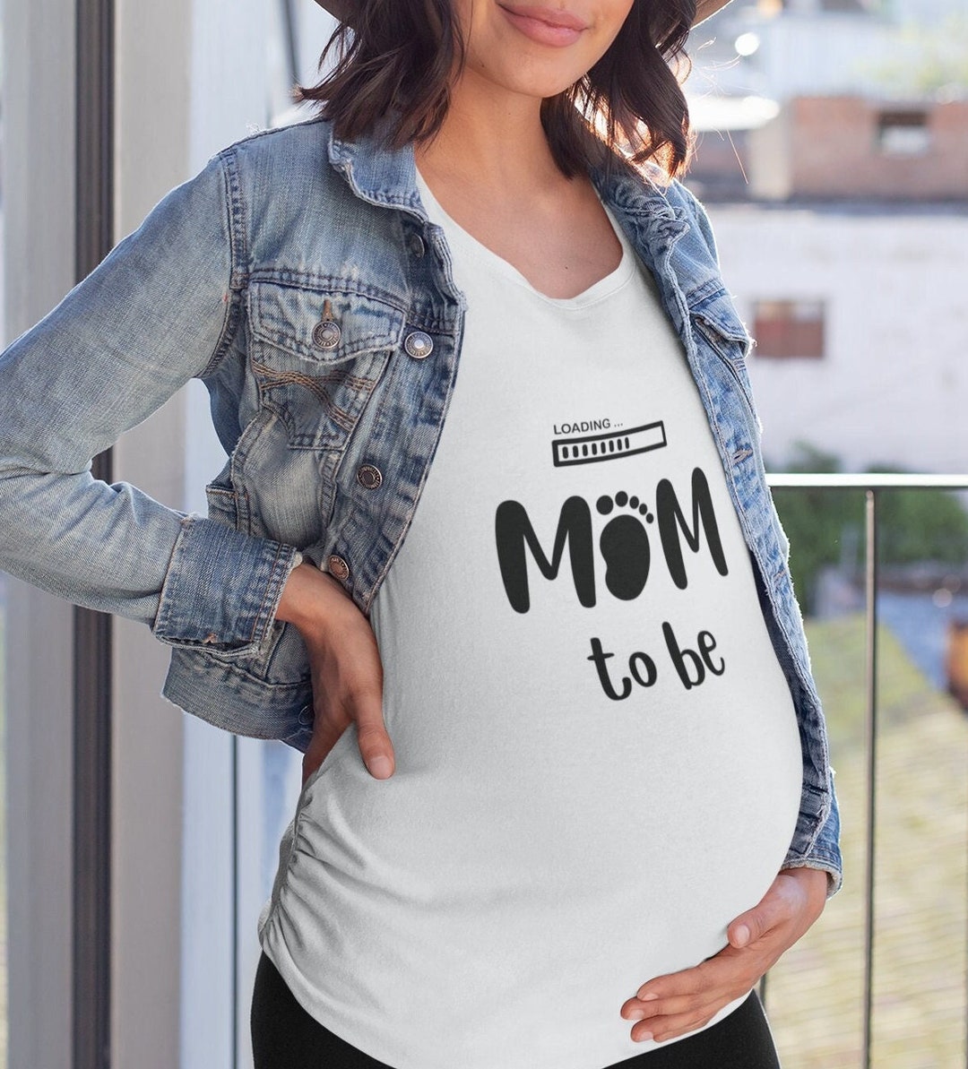 Pregnant Shirt Mom to Be Baby Loading Shirt Baby Shower - Etsy