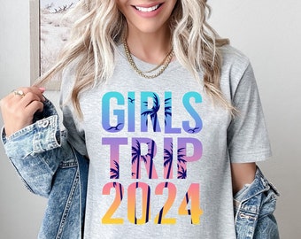 Girls Trip Shirts,besties Trip Shirts,girls Holiday Tees,girls Trip 2024 T-shirts,girls Weekend ...