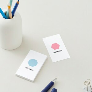 16 Different Shapes Flashcard | Montessori Flashcards | Pre-school ...