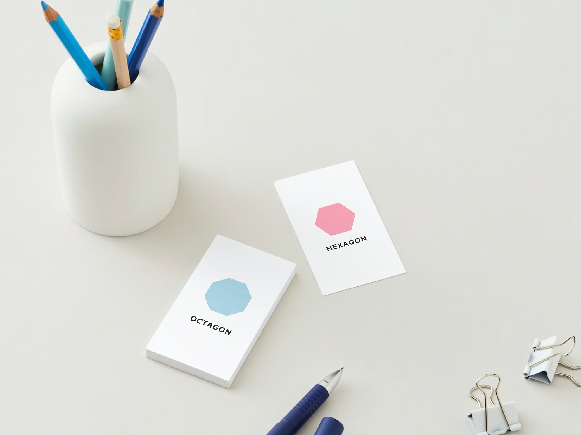 16 Different Shapes Flashcard Montessori Flashcards Pre-school Cards ...