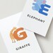 26 Animal Alphabet Flashcards Montessori Flashcards Pre-school Cards ...